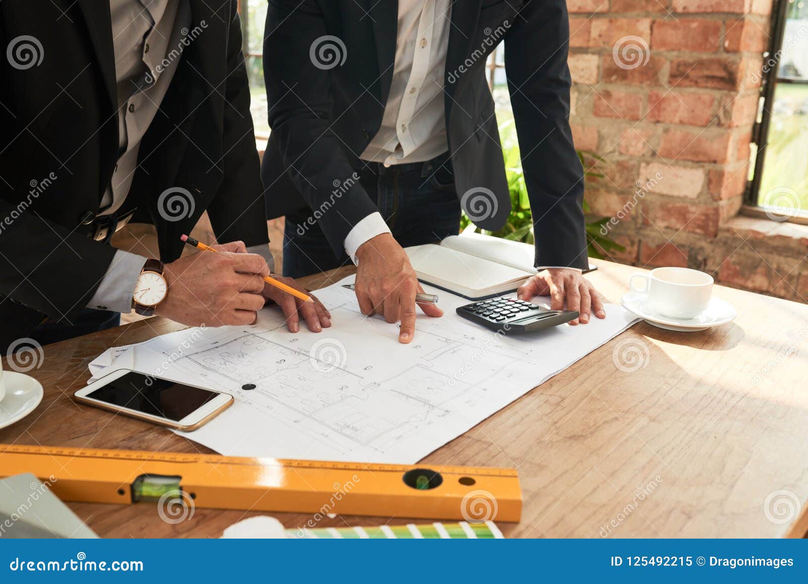Engineers Discussing Project Stock Image - Image of startup, teamwork ...