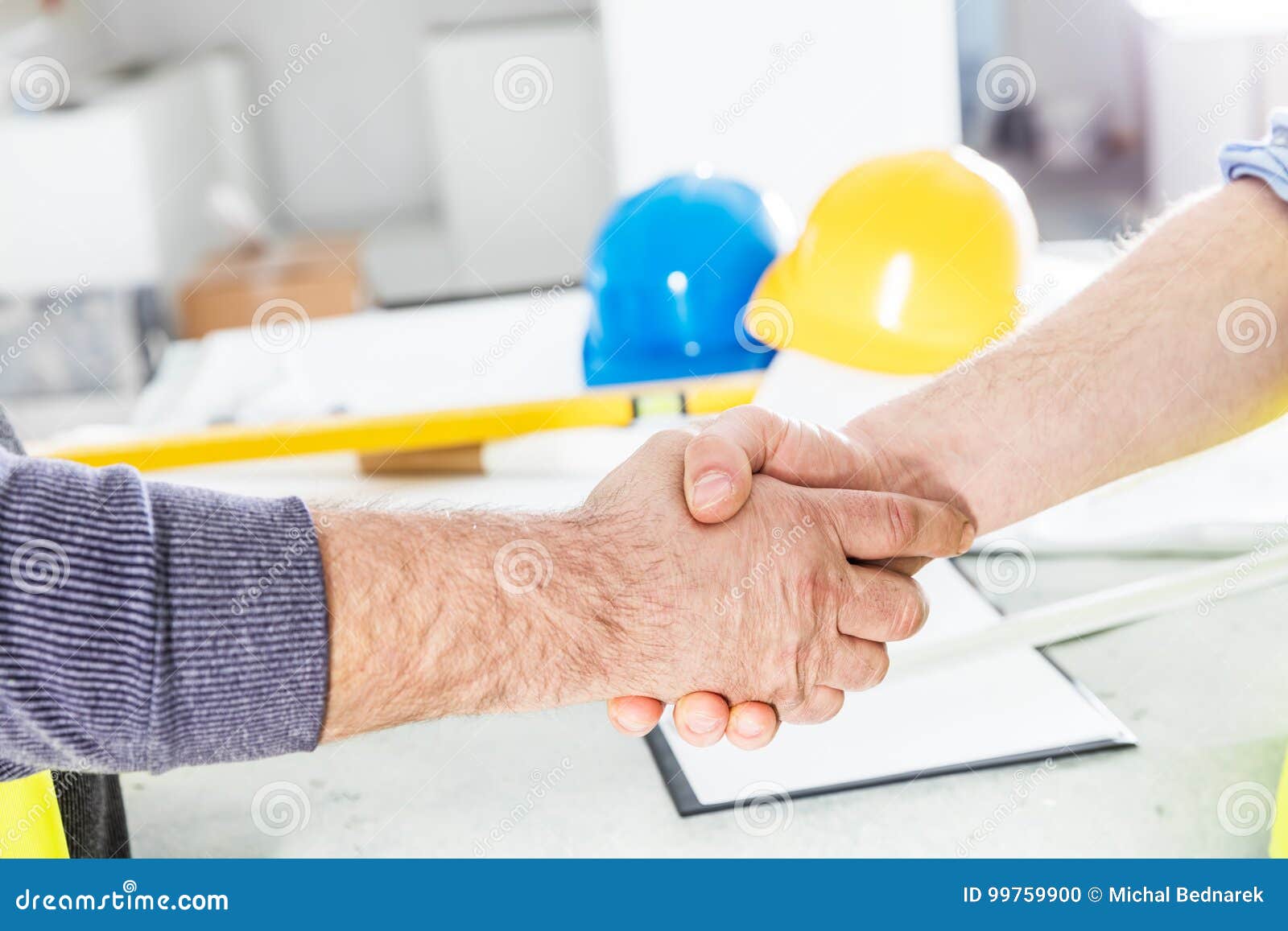 Construction Engineers Handshake. Stock Photo - Image of experts ...