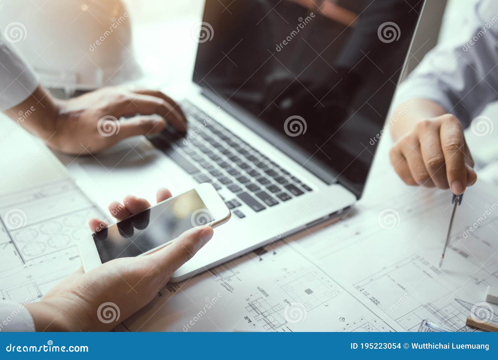 Engineers are Helping To Design, Work on Blueprints and Collaborate on ...