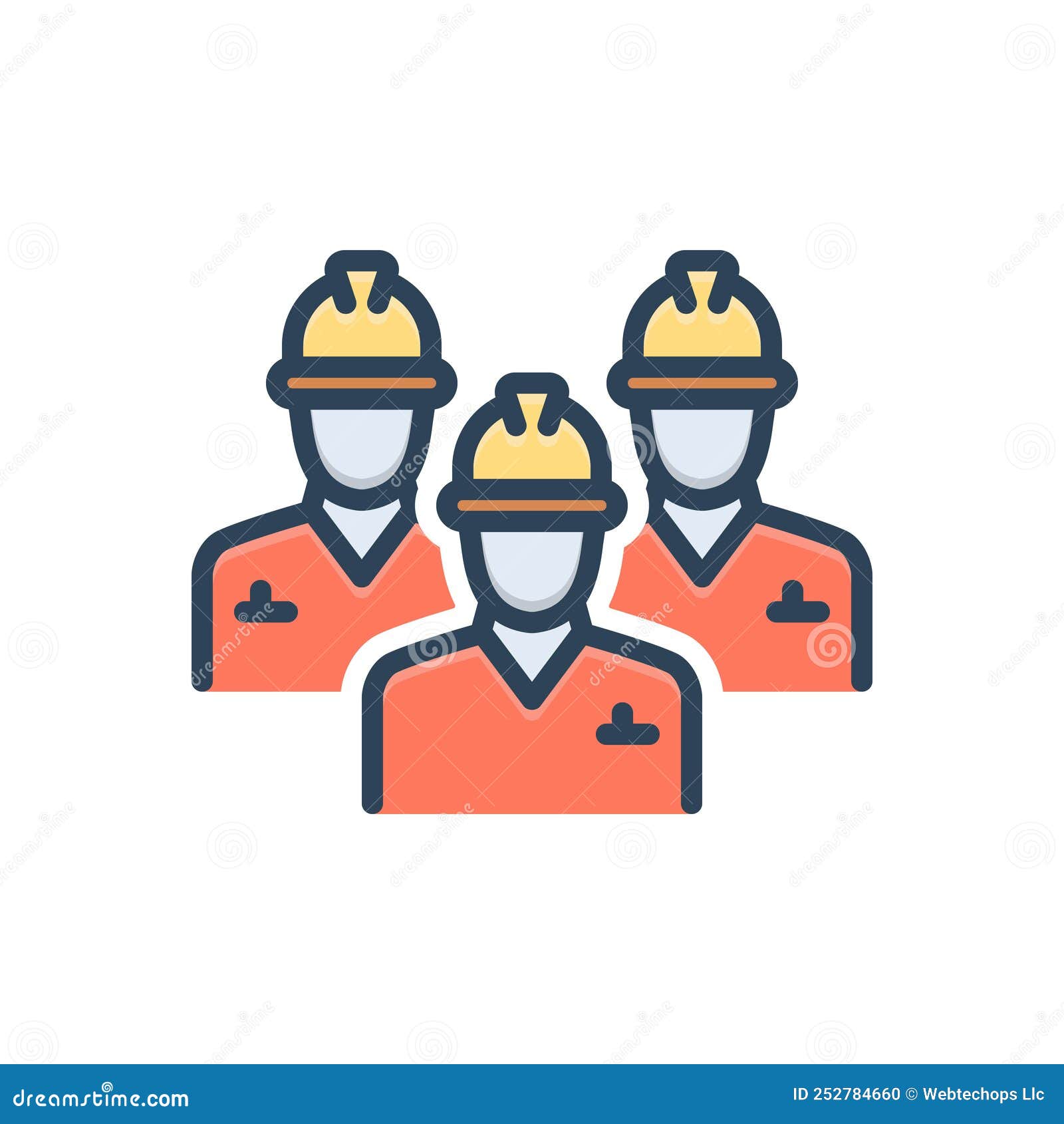 Color Illustration Icon for Engineers, Machinist and Hireling Stock ...