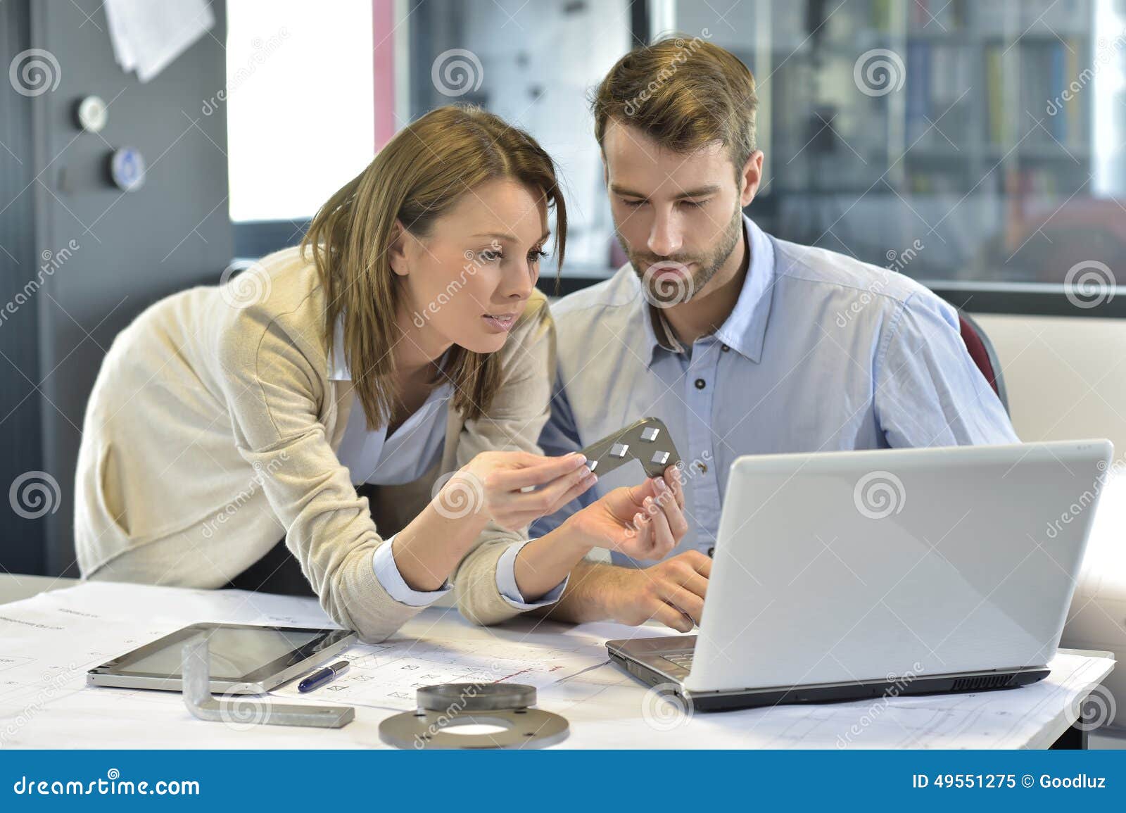 Engineers in Industrial Sector Working Together Stock Image - Image of ...