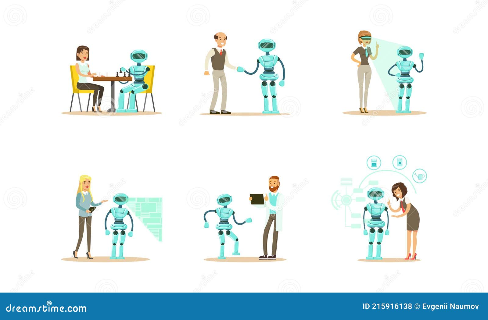 Engineers Making, Programming and Designing Robots Set, Artificial ... Engineers Making, Programming and Designing Robots Set, Artificial ...