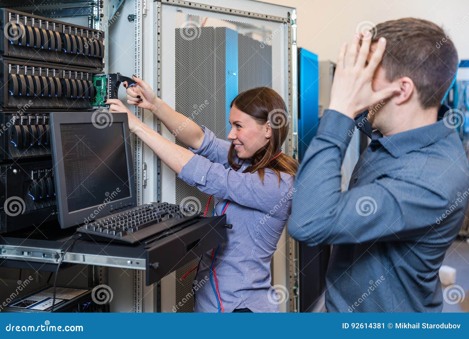 It Engineers with the Management Console Stock Image - Image of ...
