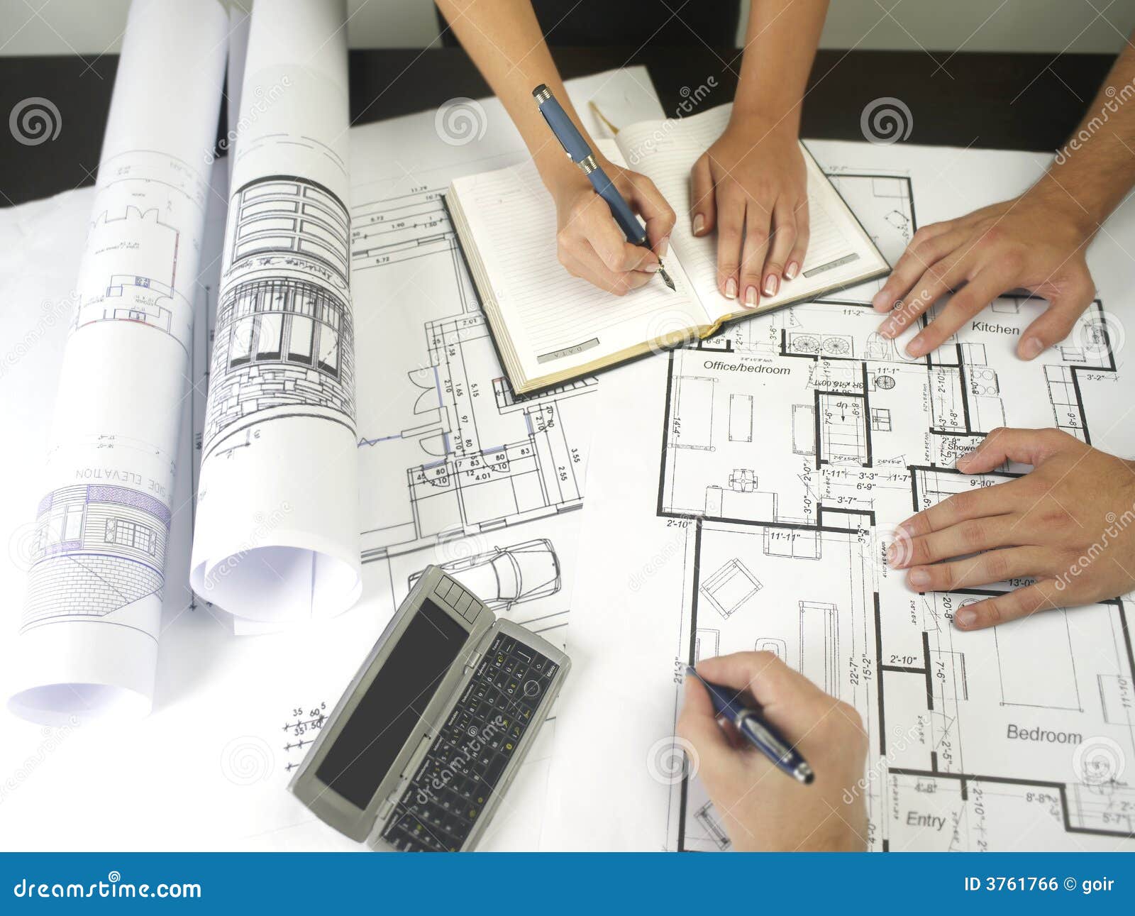 Engineers meeting stock photo. Image of laptop, group - 3761766