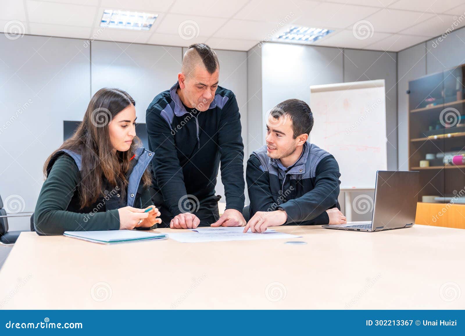 Engineers during a Meeting in a Factory Meeting Room Stock Image ...