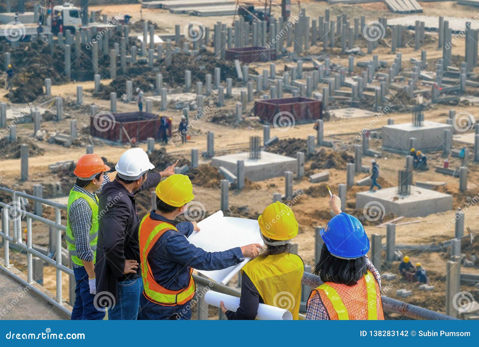 Engineers Meeting for Successful Project Construction Team of ...