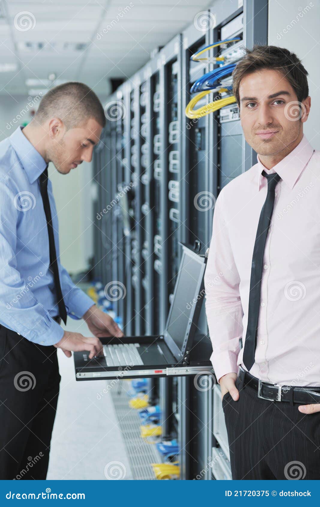 It Engineers in Network Server Room Stock Image - Image of datacenter ...