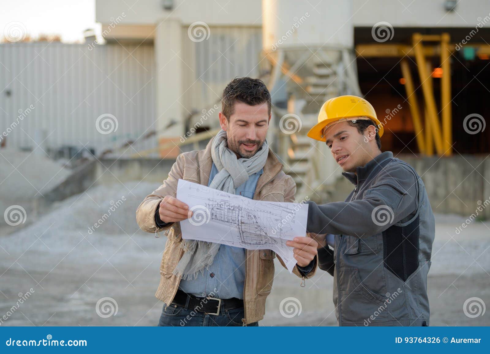 Engineers Outside Electrical Industry Stock Photo - Image of automation ...