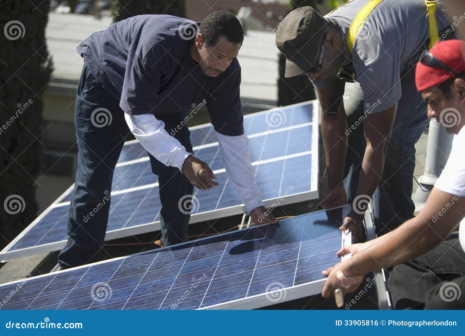 Solar PV Rooftop Grounding System Stock Photo | CartoonDealer.com #84161706