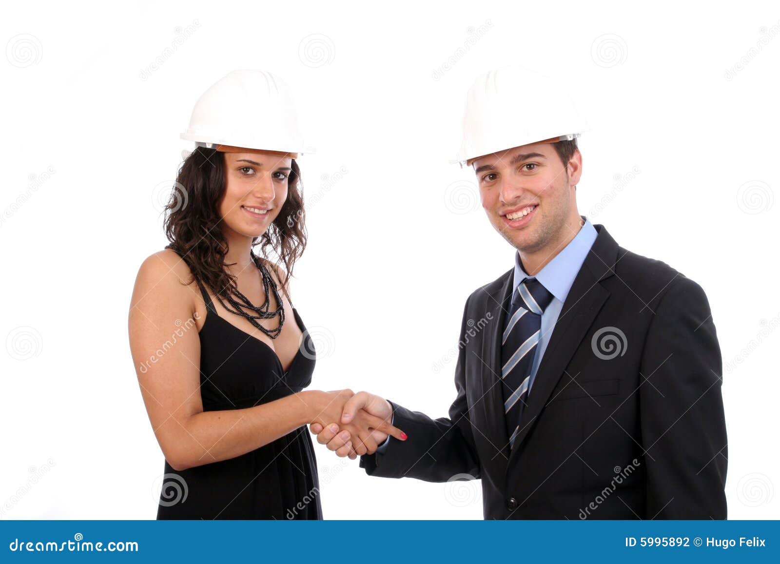 Engineers shaking hands stock photo. Image of businessperson - 5995892