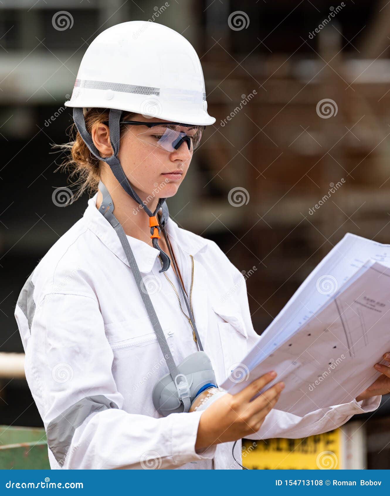 The Engineers at the Shipyard Stock Photo - Image of people, heavy ...
