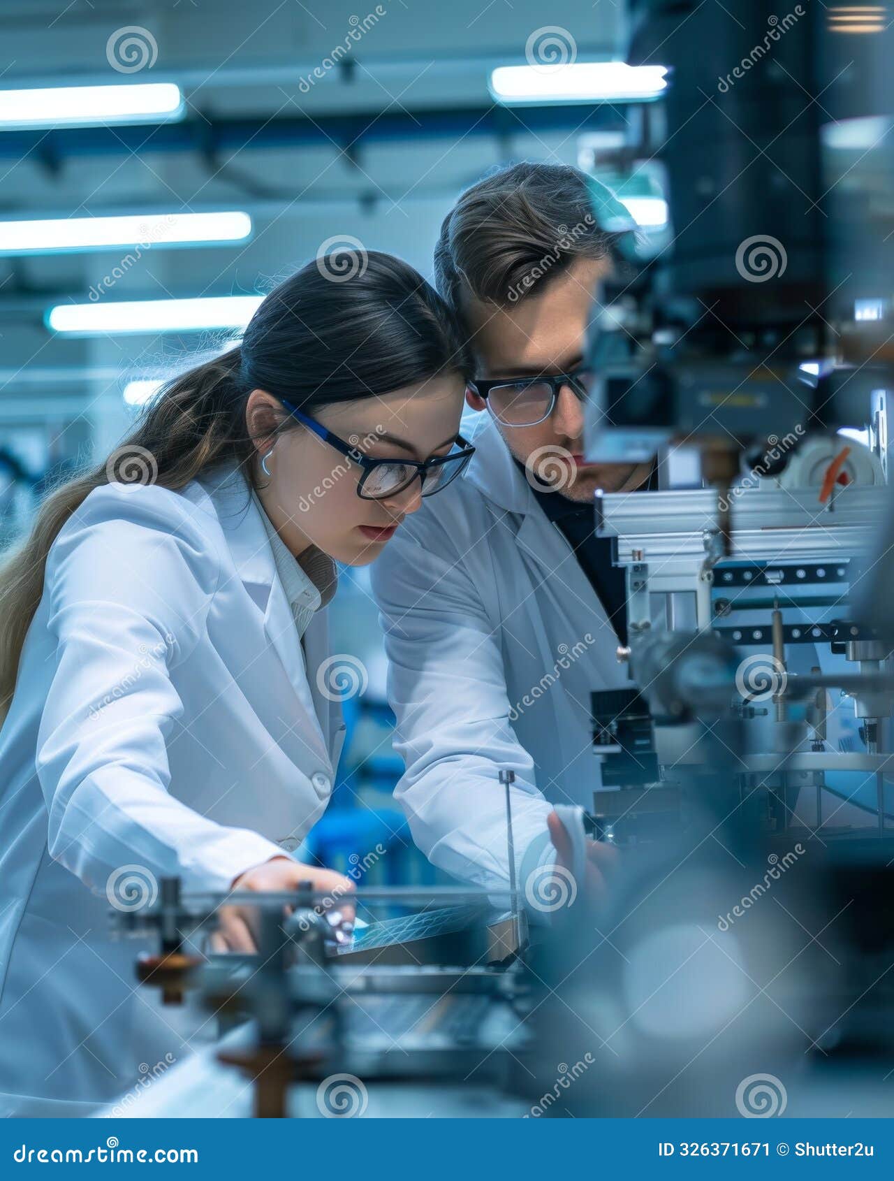 Engineers in a State of the Art Lab Optimizing Designs for Solar Panels ...