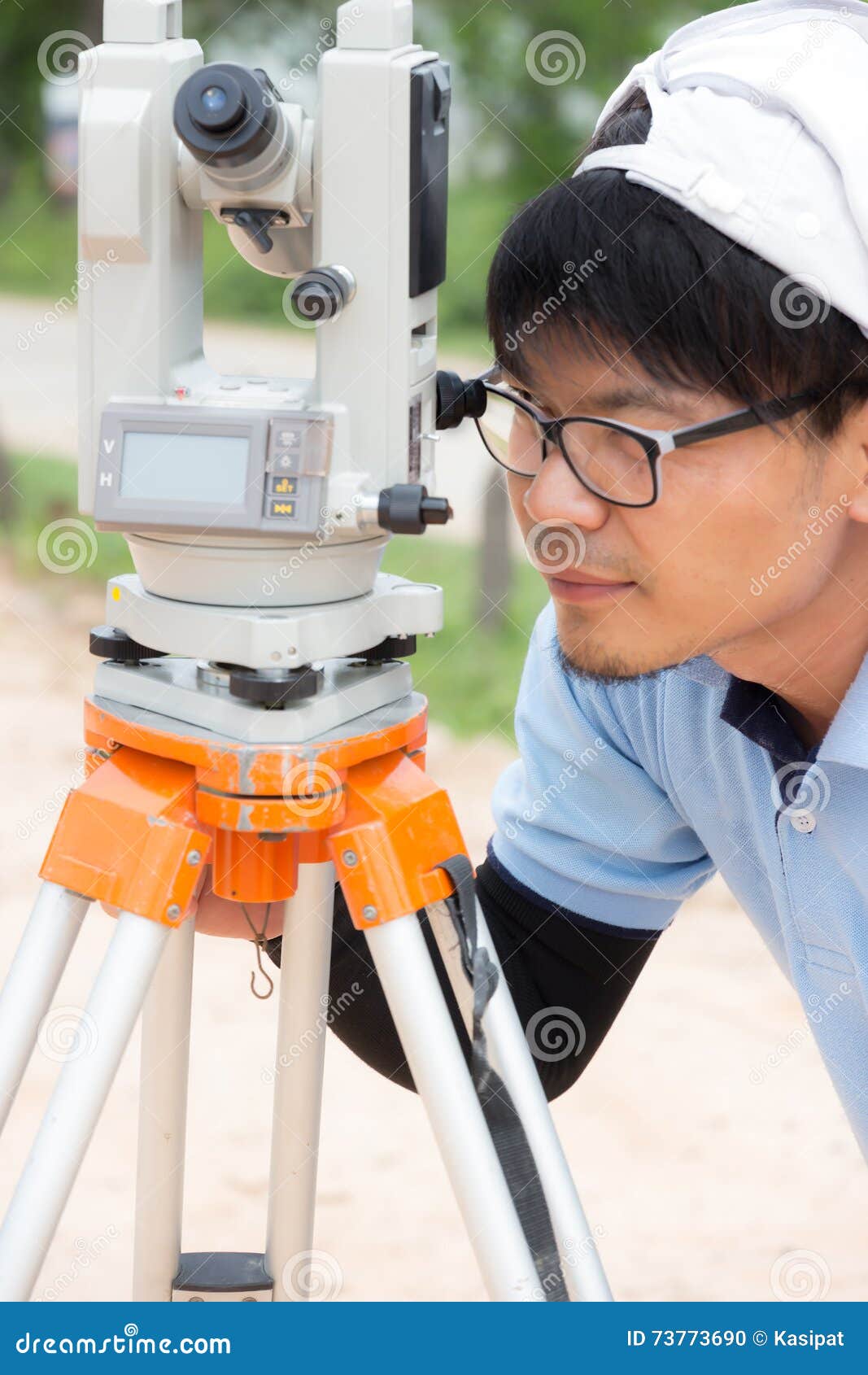 Engineers survey stock photo. Image of level, measure - 73773690