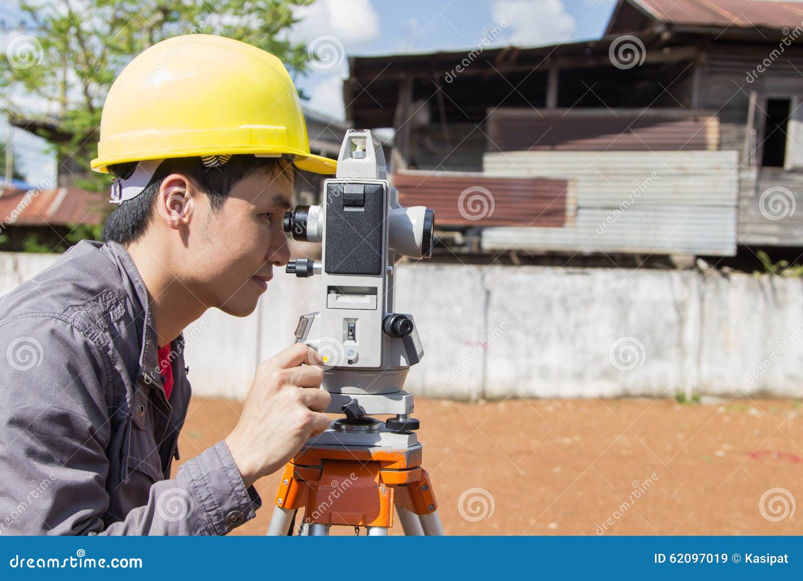 Engineers survey stock image. Image of angles, checking - 62097019