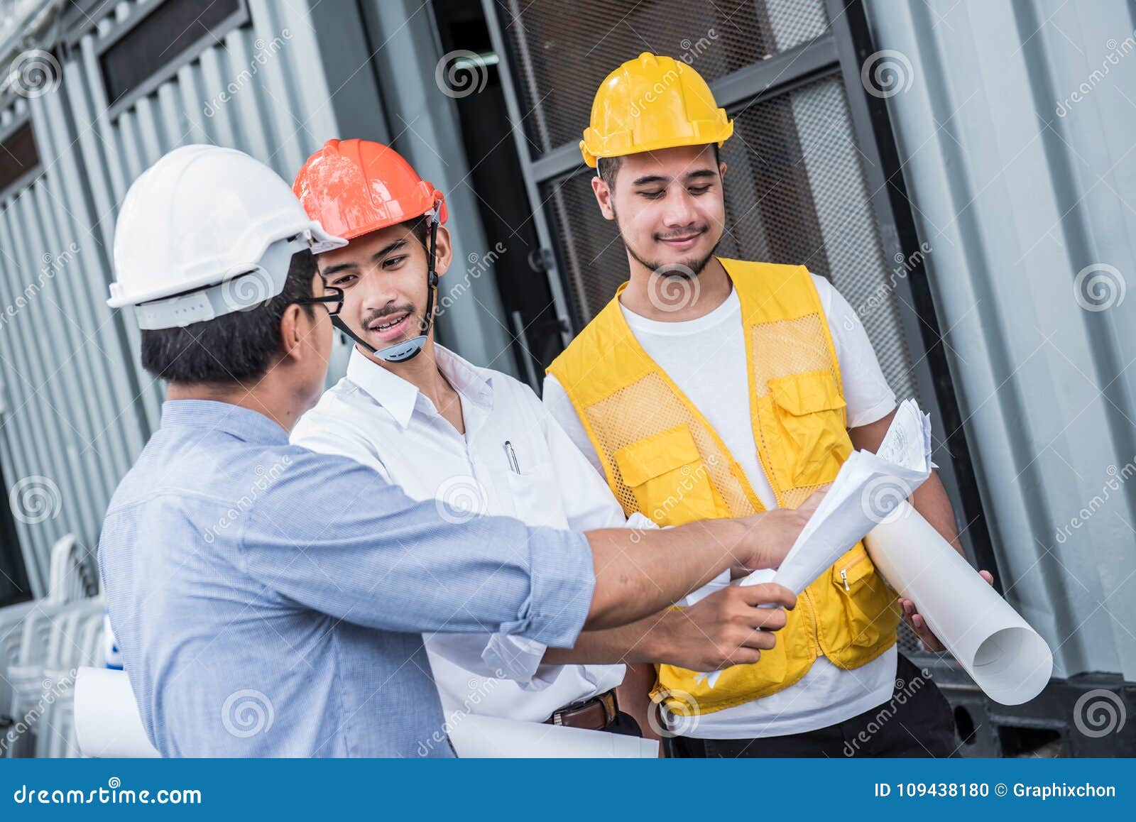 Engineers and teamwork stock photo. Image of meeting - 109438180