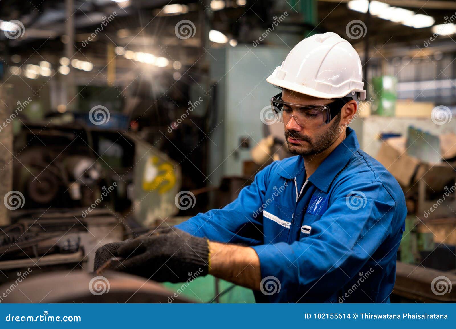 Engineers and Technicians Holding a Tablet Computer in the Factory ...