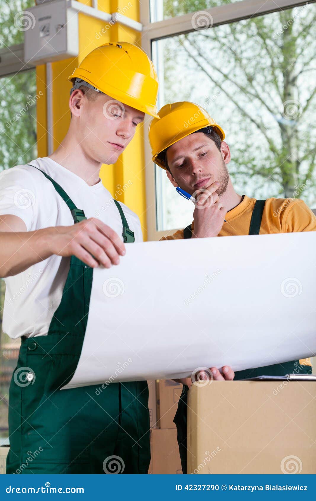 Engineers Thinking about Project Stock Photo - Image of collar ...