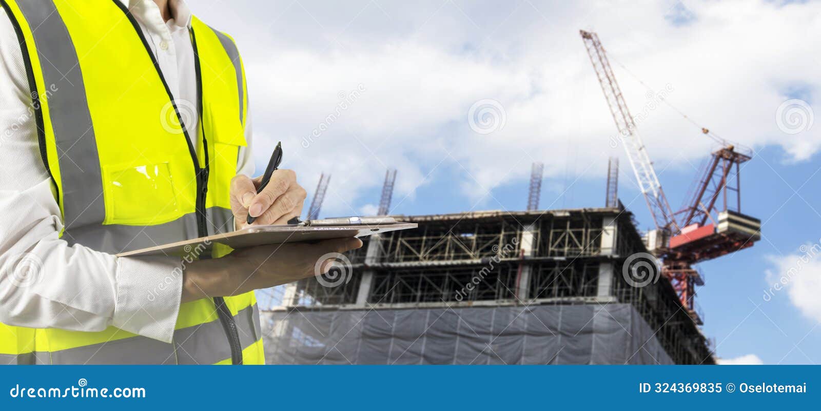 Engineers Work on Construction Drawings and Safety Systems.,Building ...