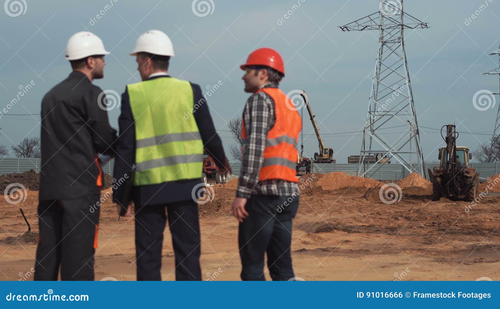 Engineers and Workers on Site Stock Footage - Video of people, engineer ...