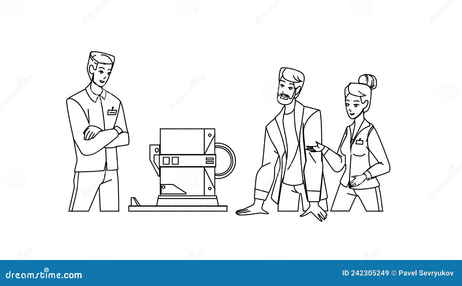 Engineers Thinking On Drafts And Projects Of Construction Cartoon ...