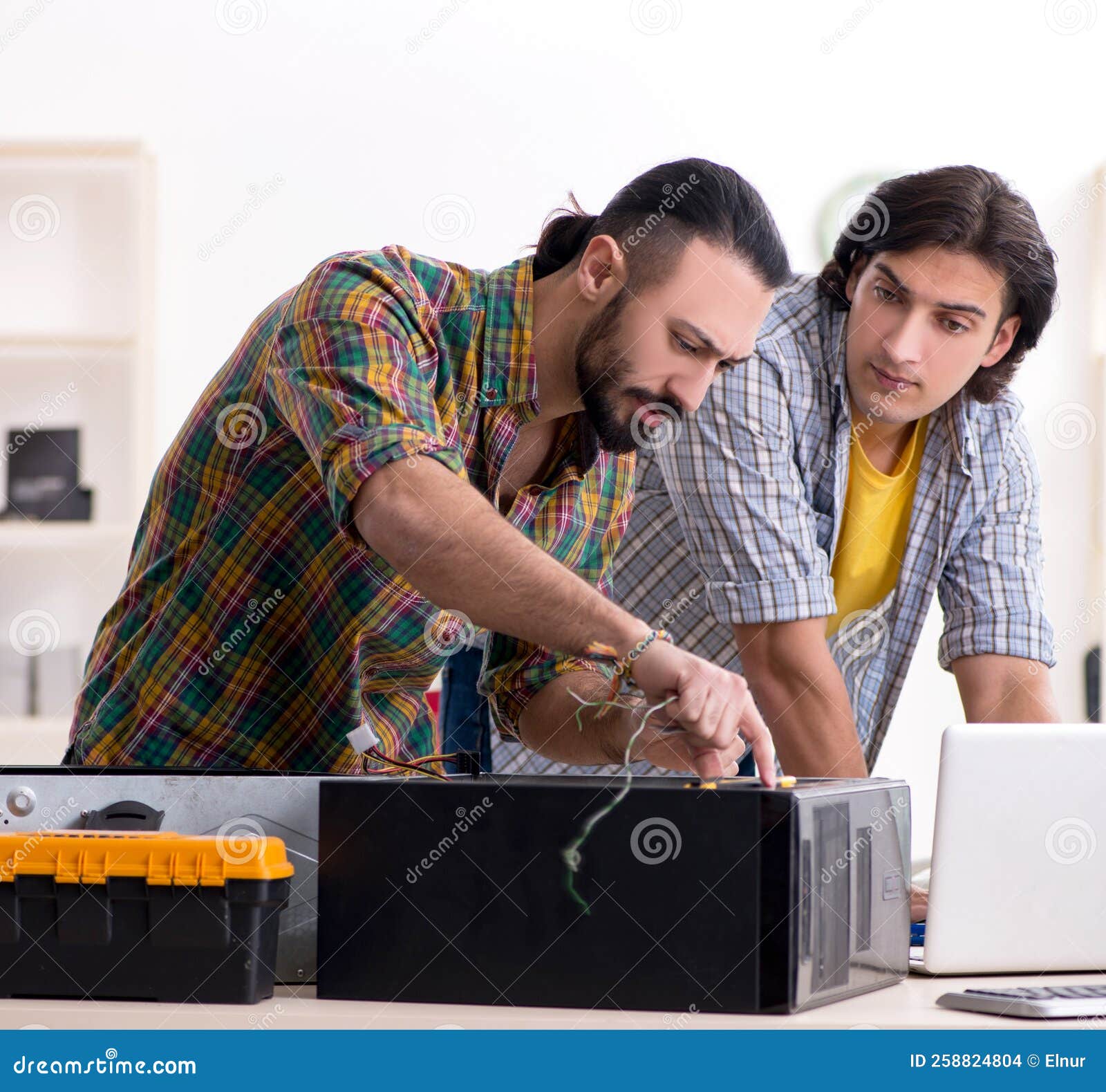 It Engineers Working on Hardware Issue Stock Photo - Image of ...