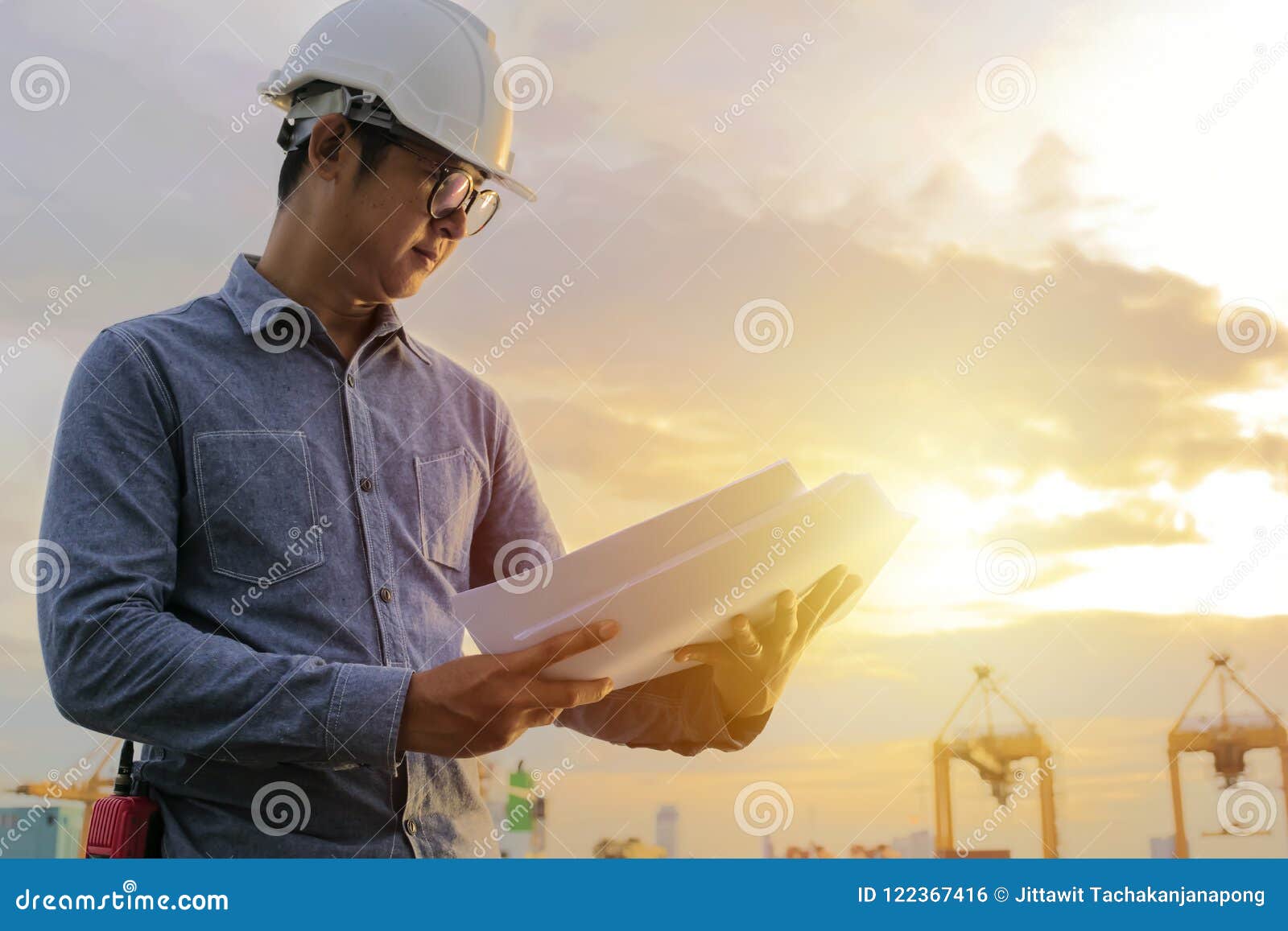 Engineers are Working on the Project, Looking at the Plan Structure ...