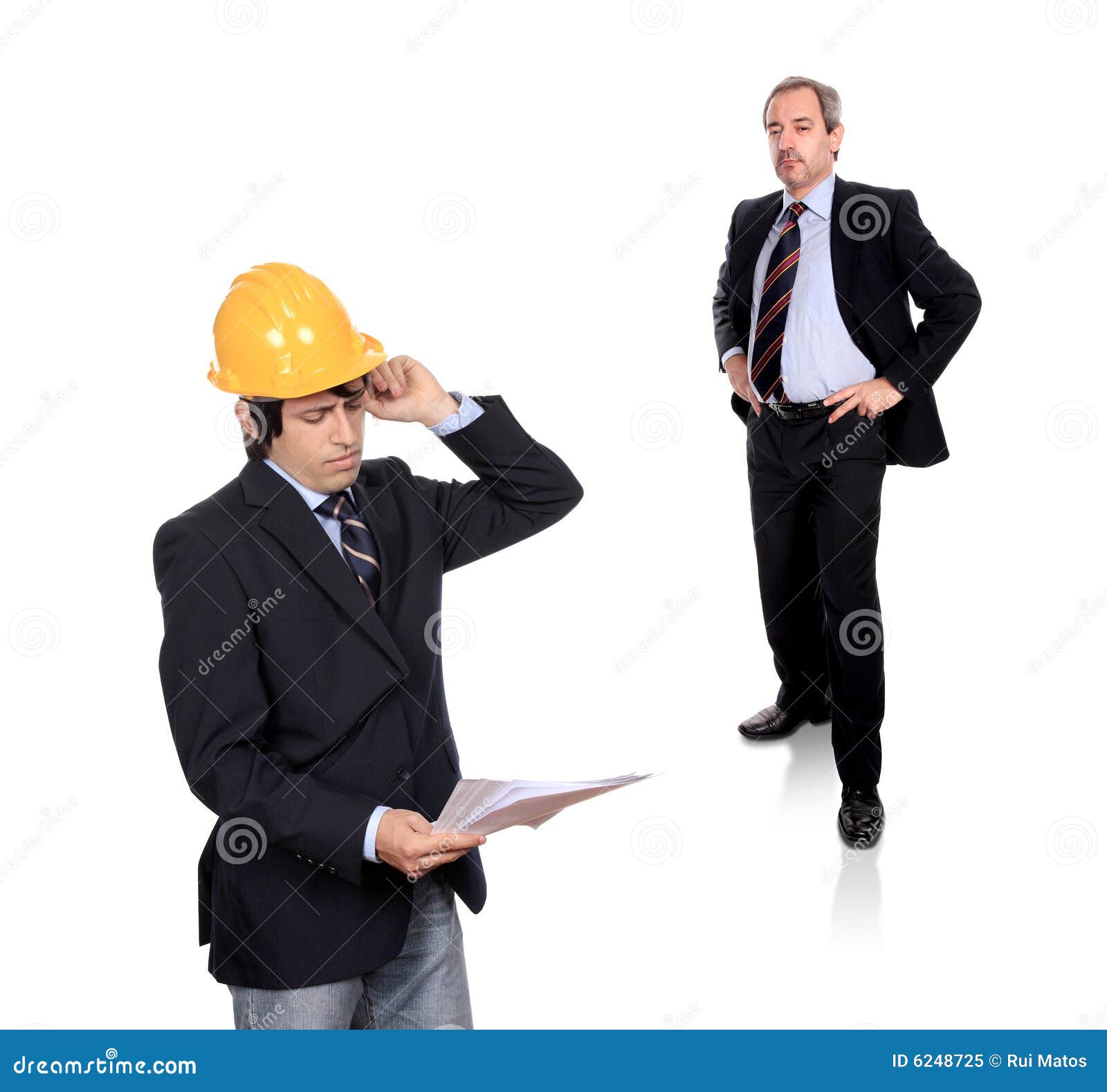Enginner and Business Contractor Stock Image - Image of isolated ...