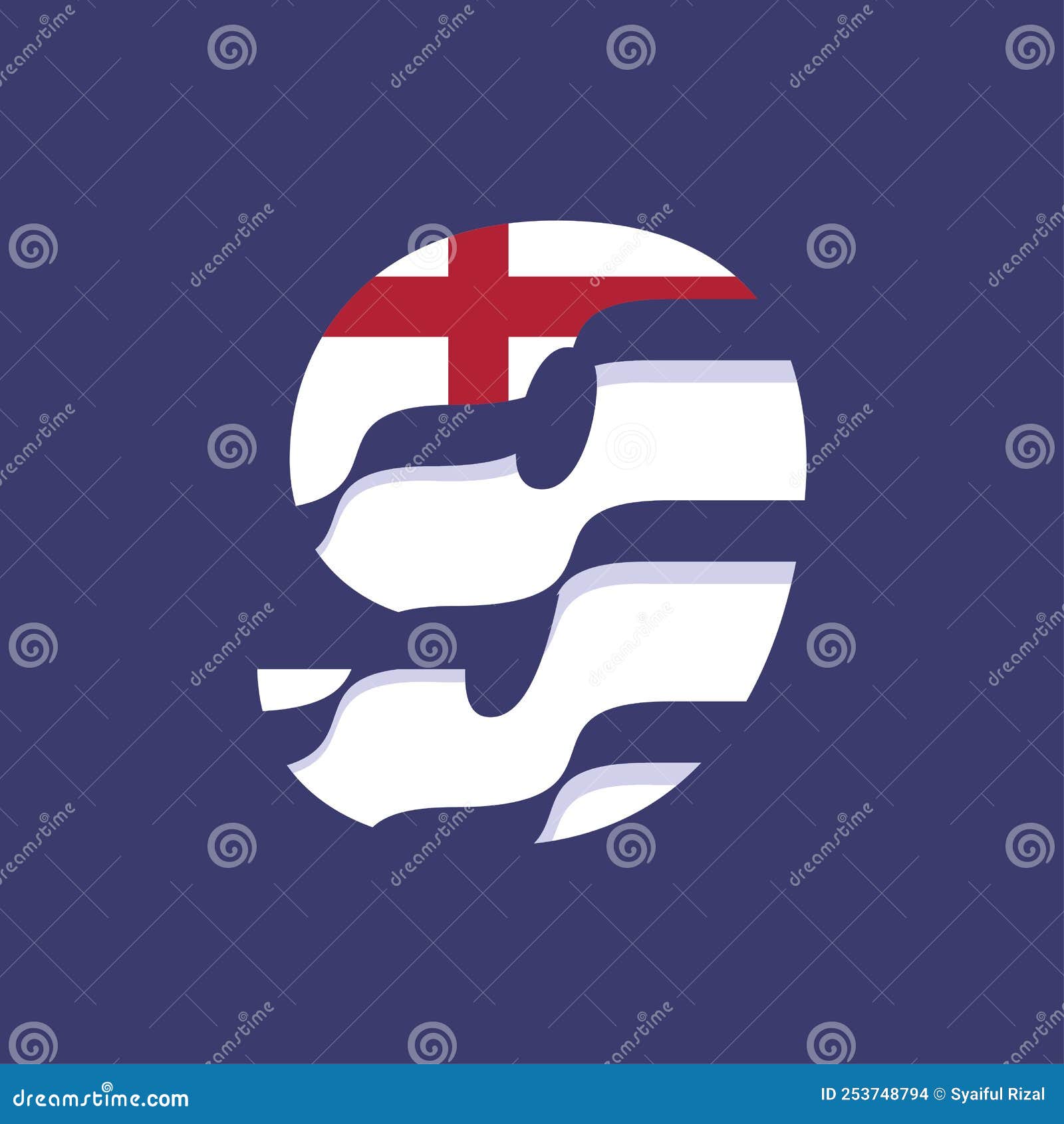 British Number Nine Flag stock vector. Illustration of graphic - 253748794