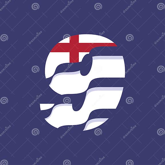 British Number Nine Flag stock vector. Illustration of graphic - 253748794