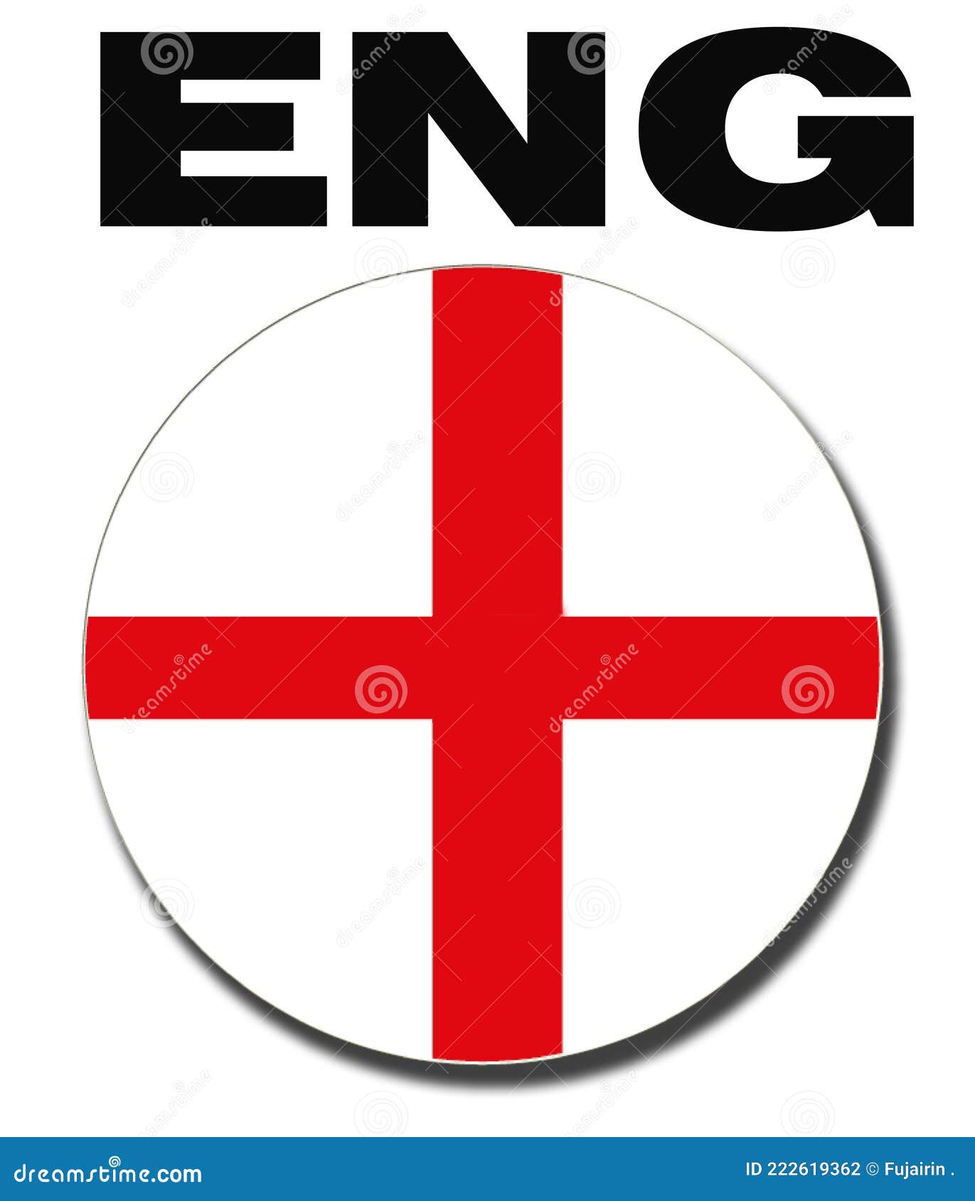 England circle flag design stock illustration. Illustration of 2021 ...