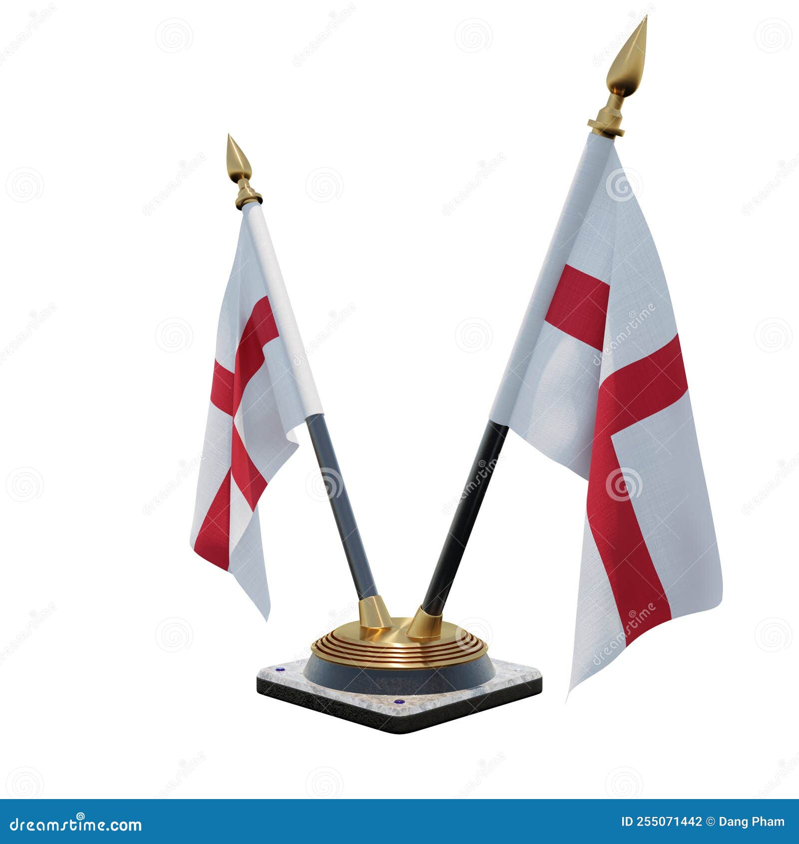 England 3D flag stock illustration. Illustration of desk - 255071442