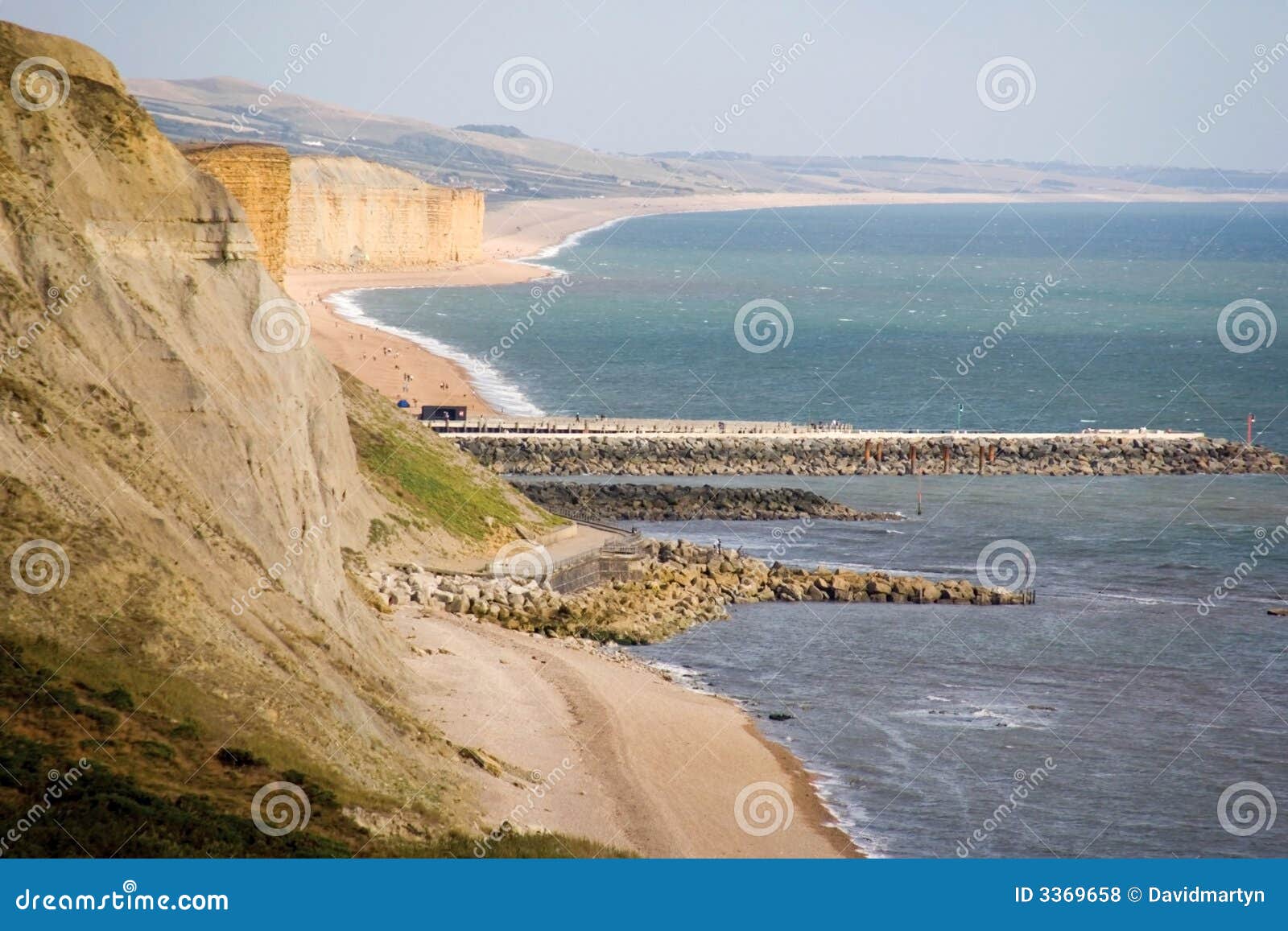 England Dorset Lyme Regis Harbour Jurassic Coast The Cobb Harbour ...