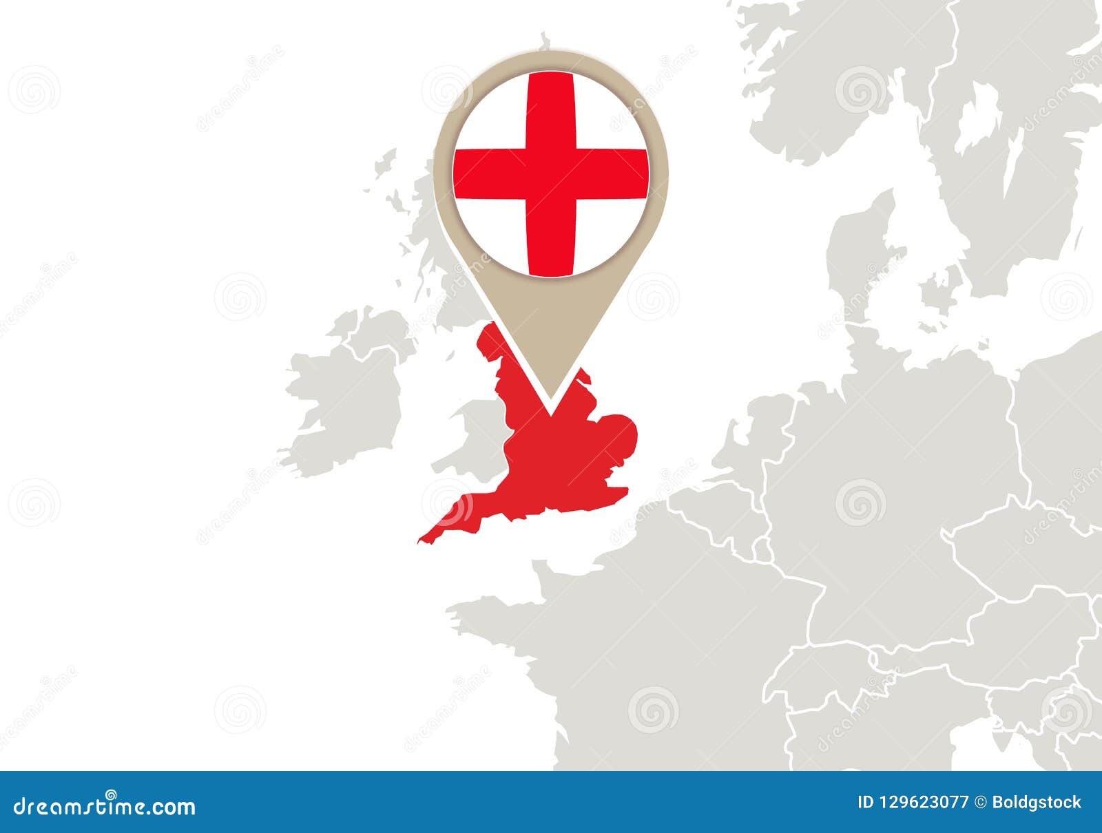 England Map Europe