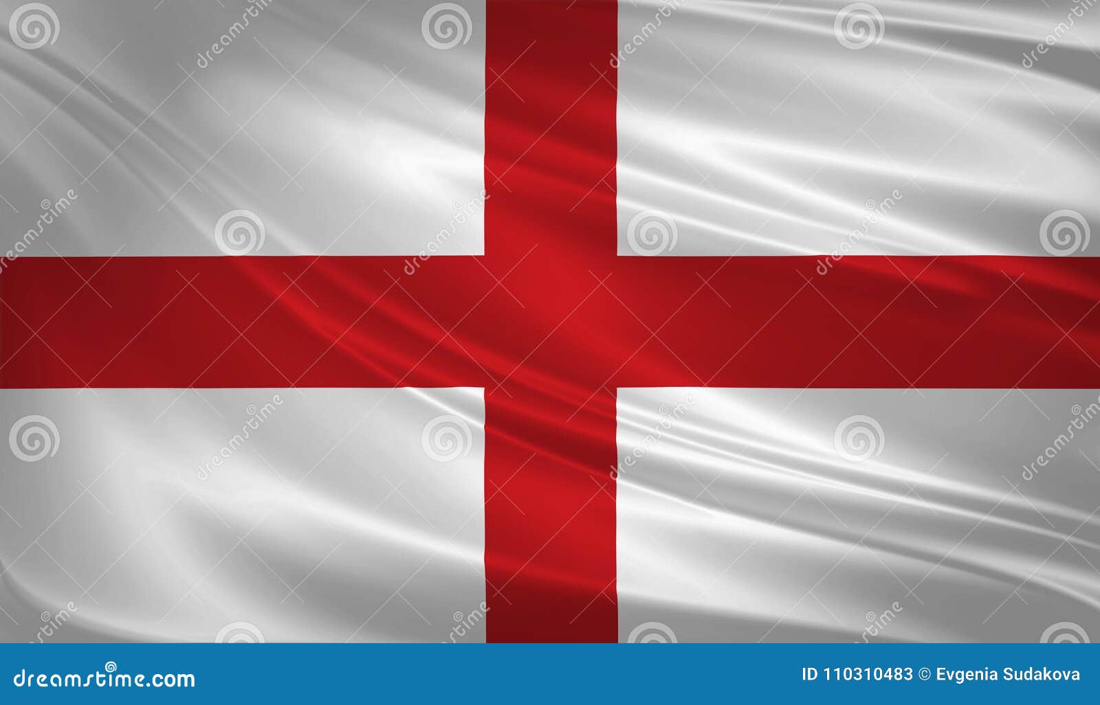 England Flag Blowing in the Wind. Background Texture. 3d Rendering ...