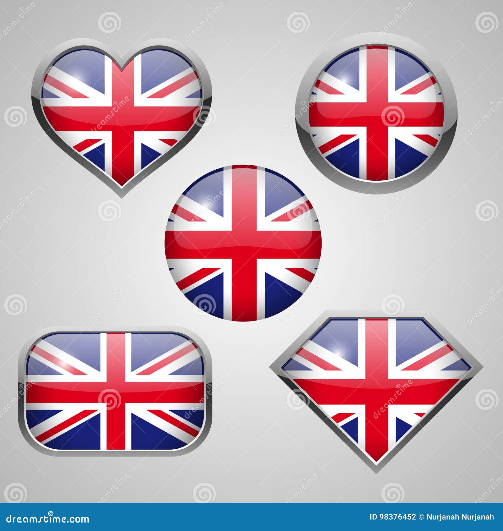 England flag icons. stock vector. Illustration of continent - 98376452