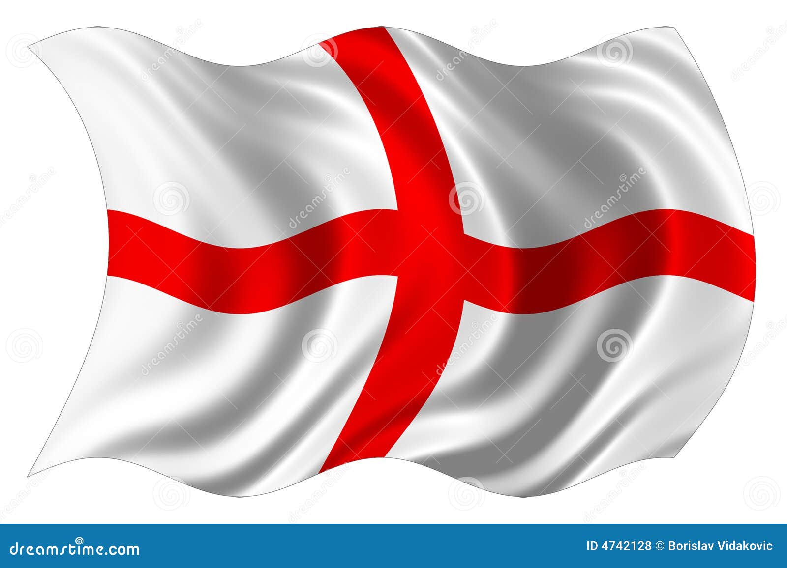 England Flag With Tudor Rose Symbol Royalty-Free Stock Photography ...