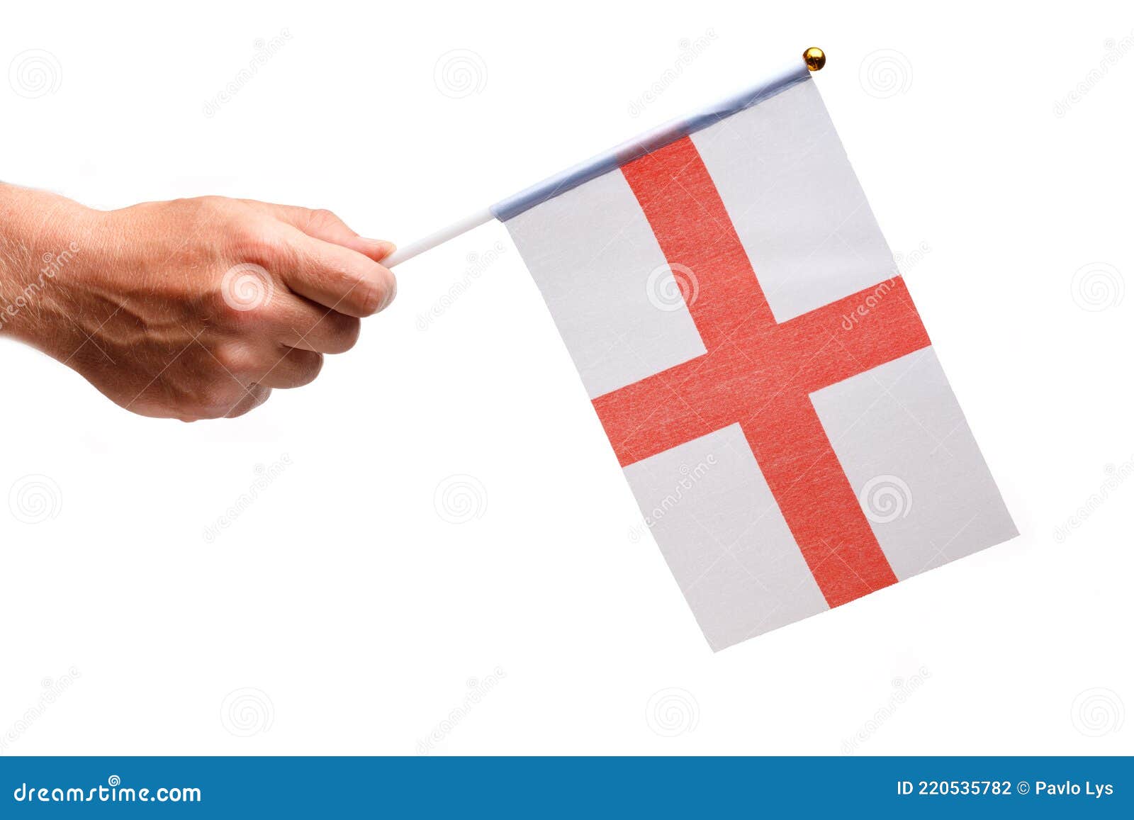 England Flag Small in Hand Isolate Stock Photo - Image of hand ...