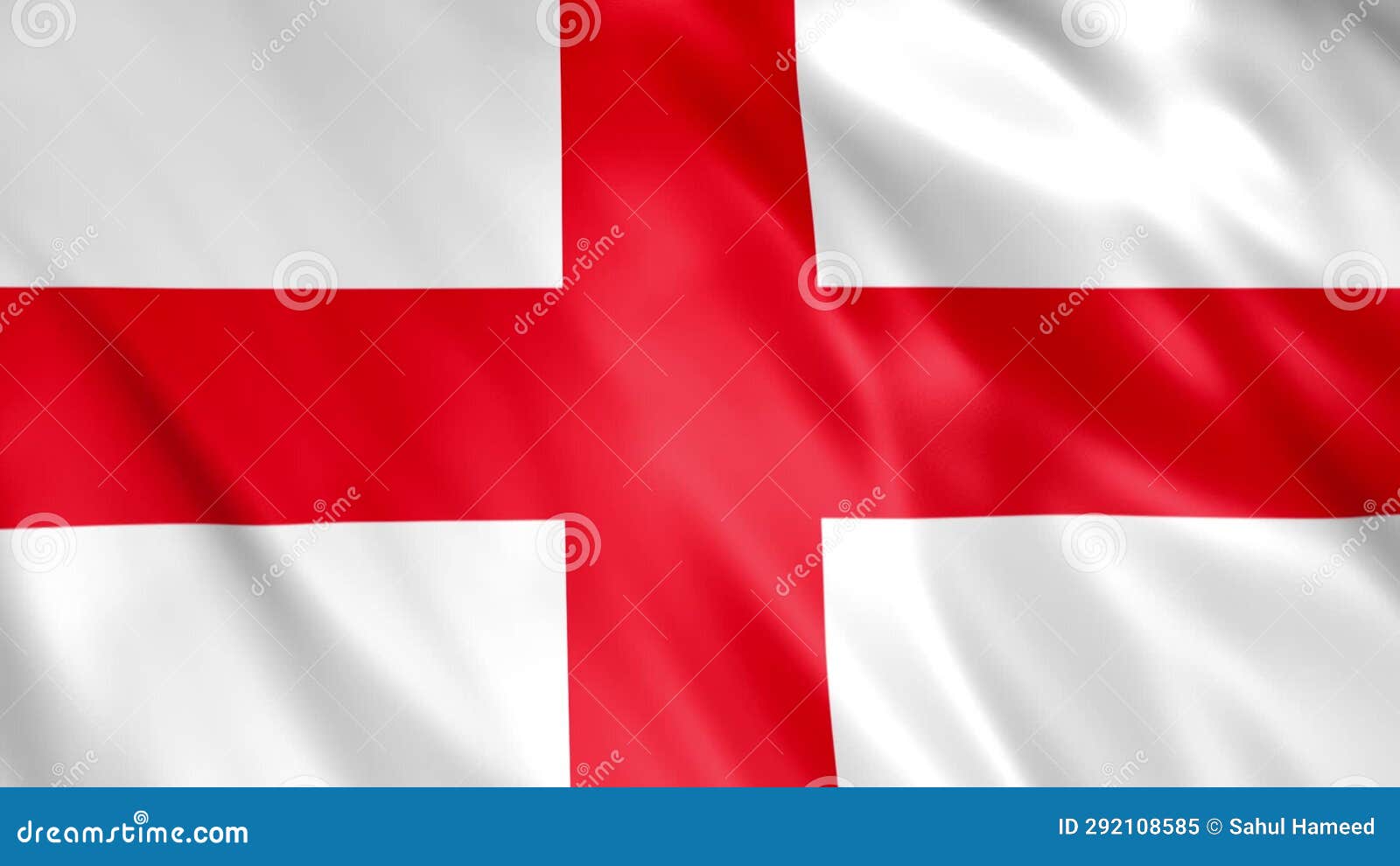 England Flag Video Animation with Seamless Loop Stock Video - Video of ...