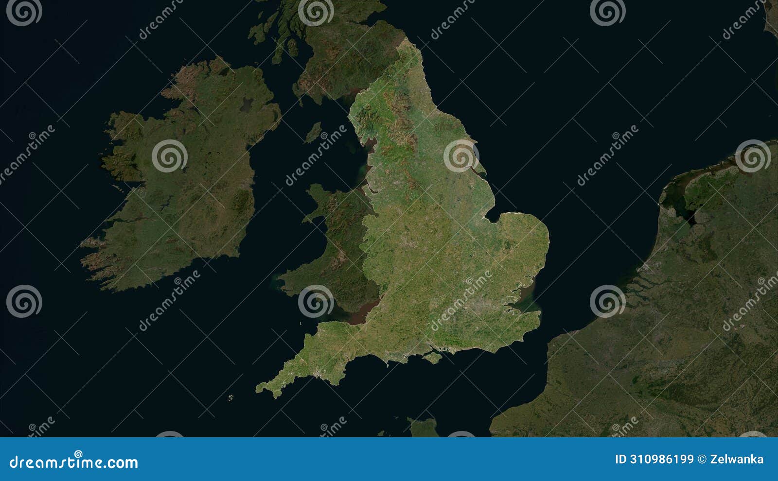 England - Great Britain Highlighted. Low-res Satellite Stock ...