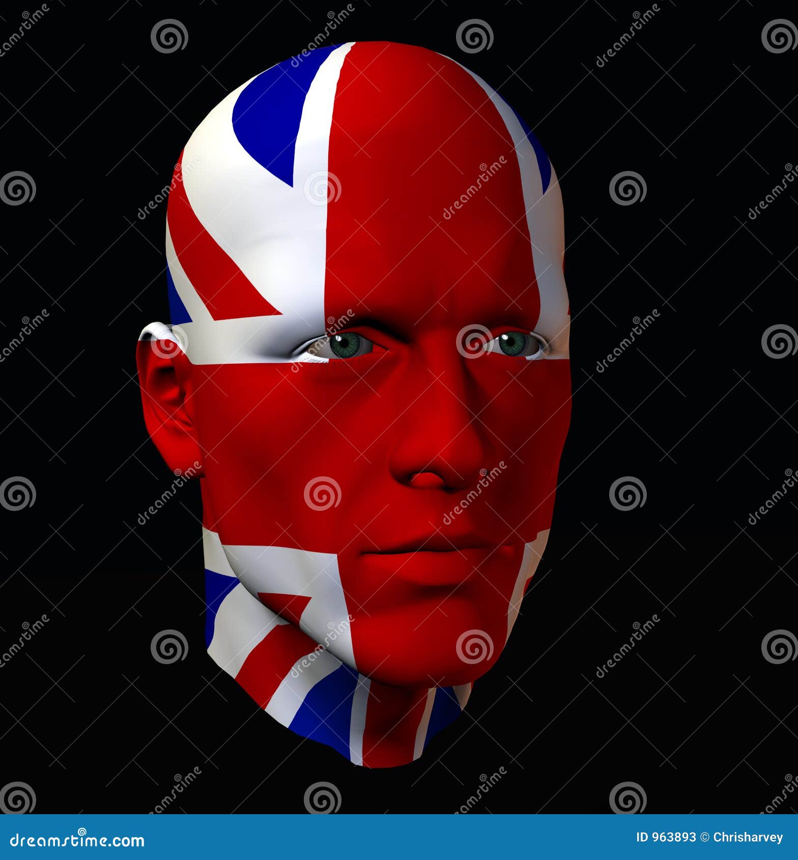 England Head 2 stock illustration. Illustration of head - 963893