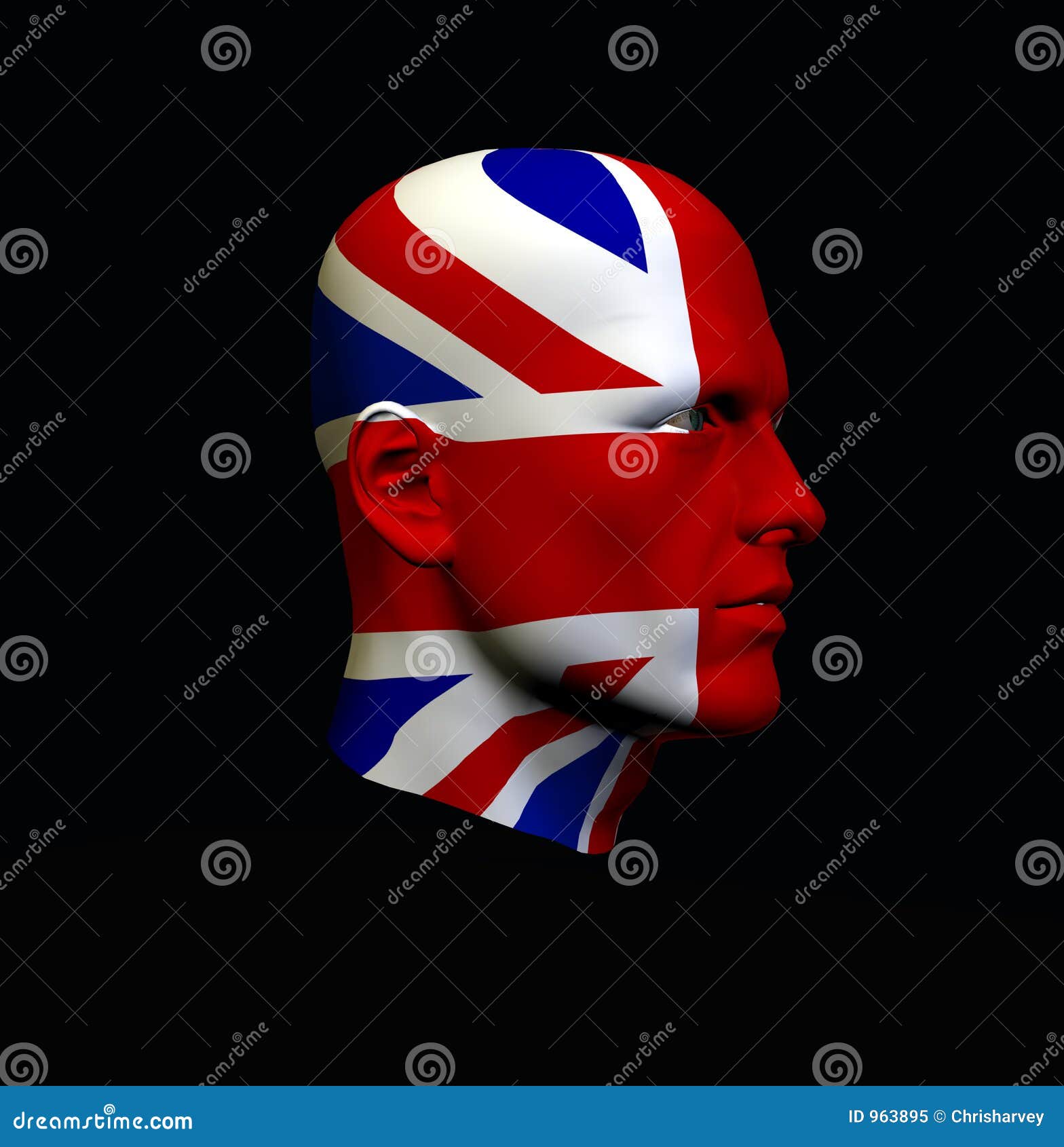 England Head 3 stock illustration. Illustration of human - 963895