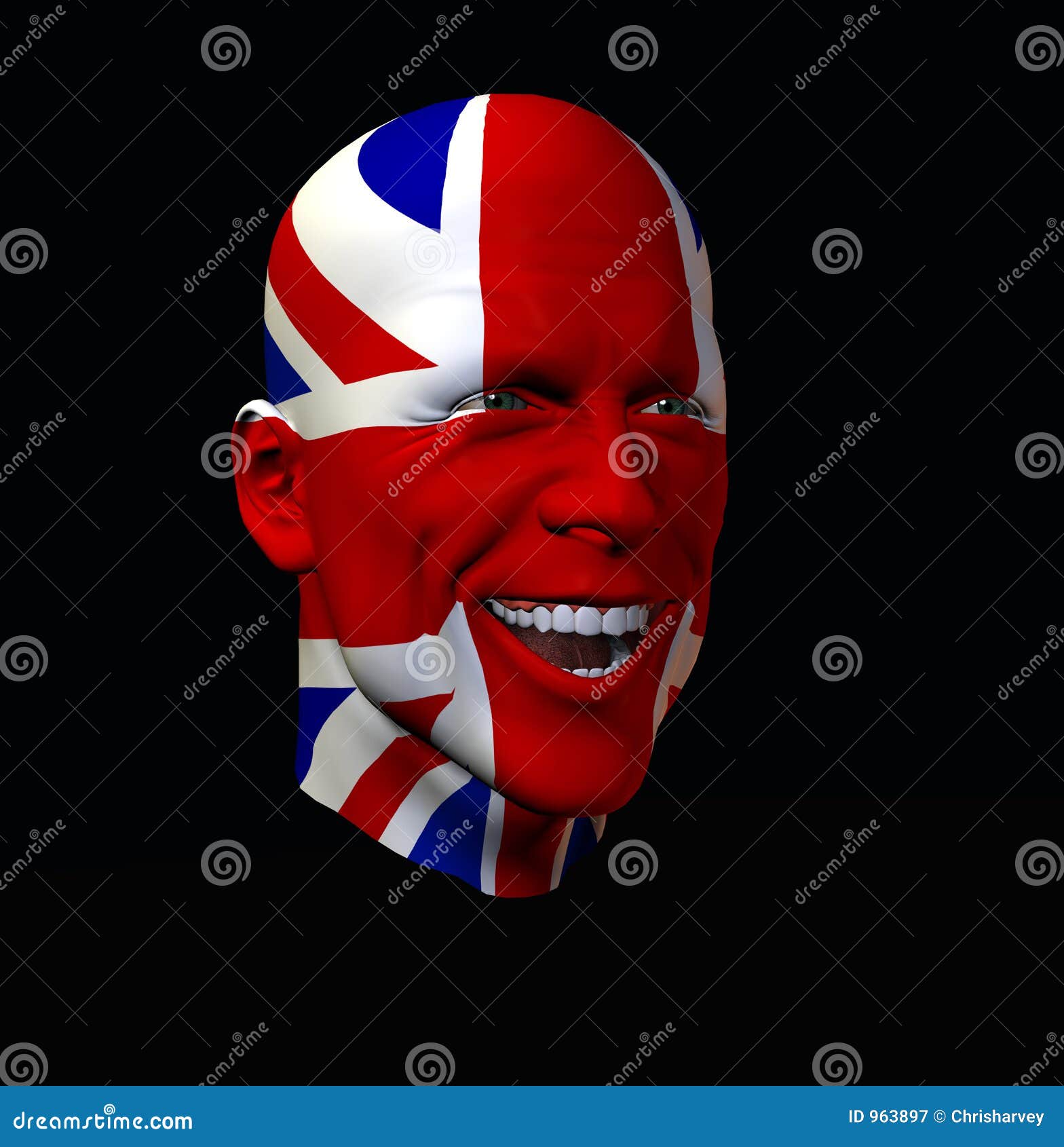 England Head 4 stock illustration. Illustration of graphic - 963897