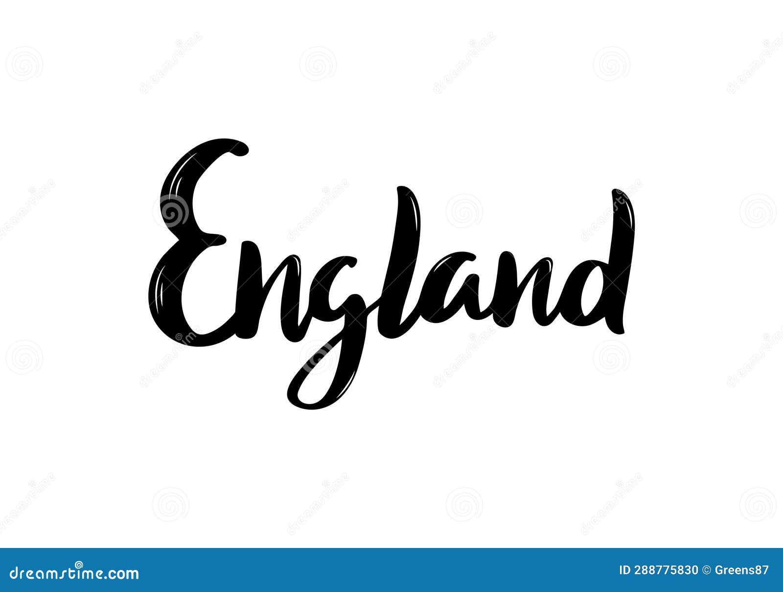 England Lettering. stock vector. Illustration of handwritten - 288775830