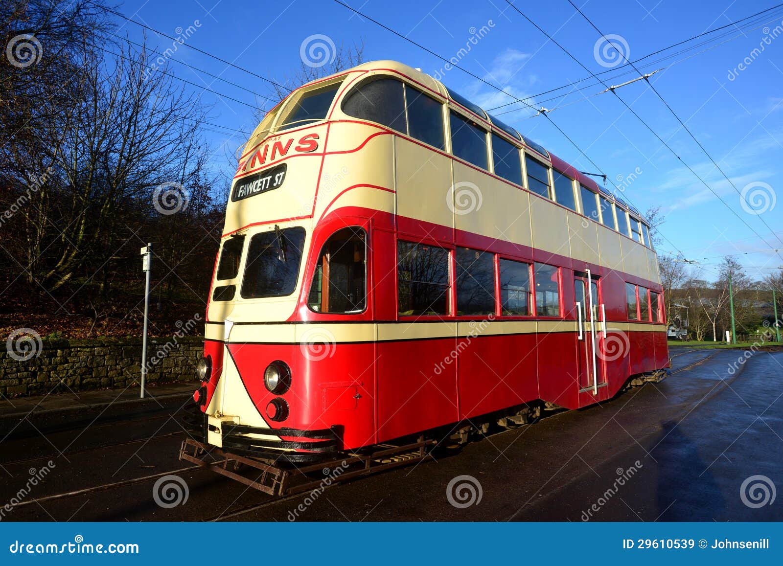 ENGLAND OLD TRAM editorial stock image. Image of famous - 29610539