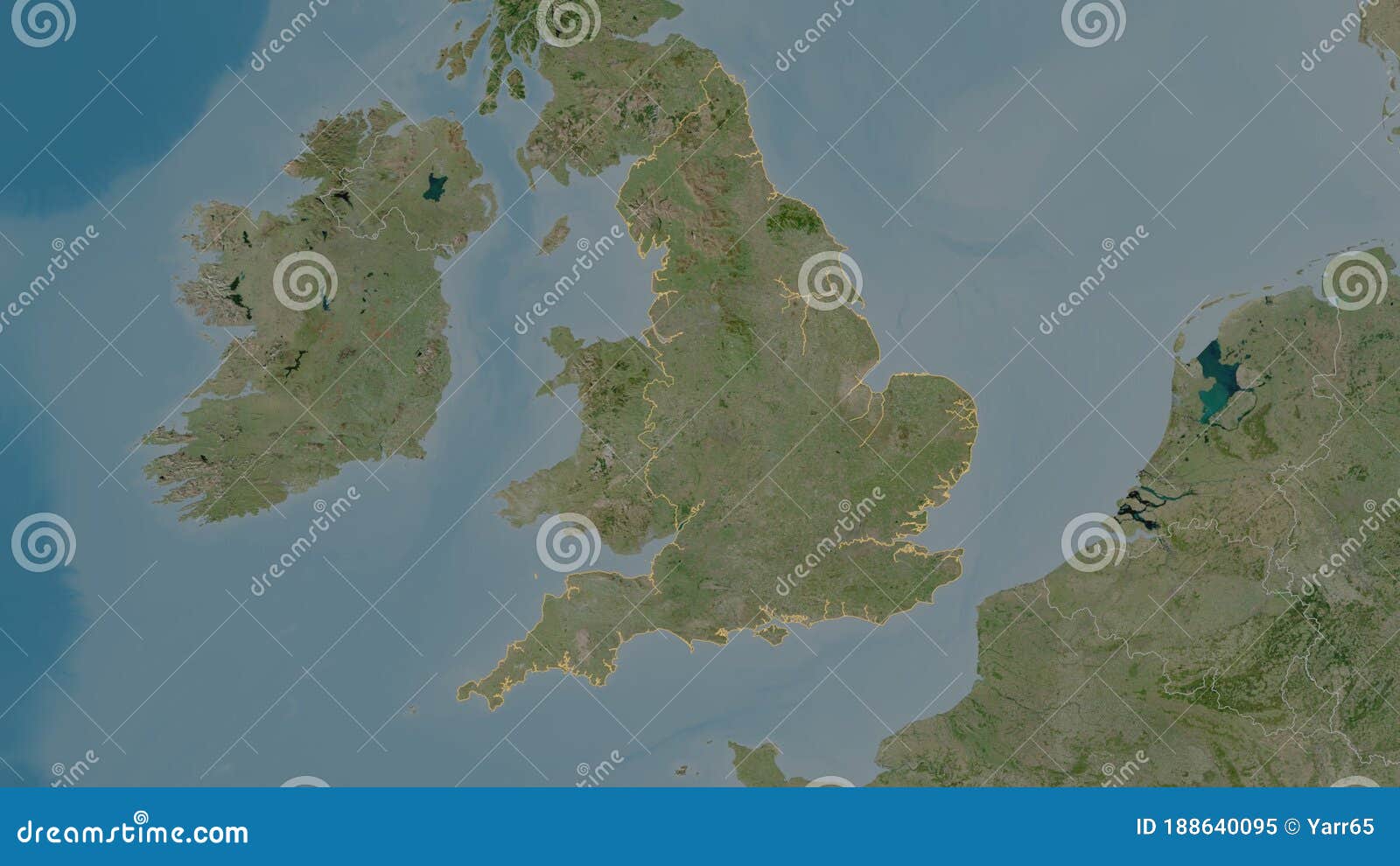 England - Overview. Satellite Stock Illustration - Illustration of ...