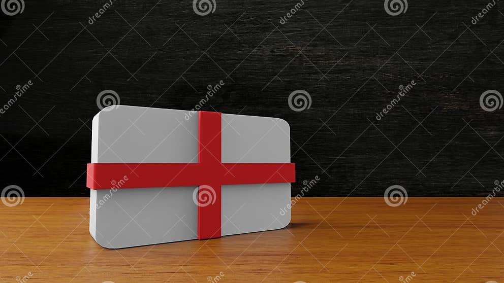 England Square Flag 3d Rendering Stock Illustration - Illustration of ...
