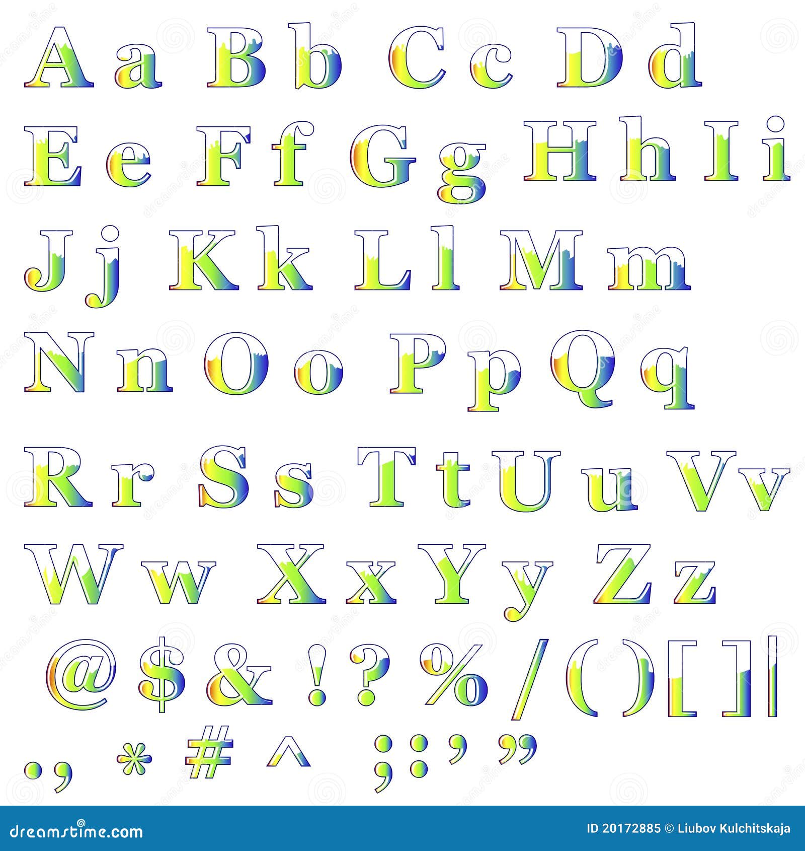 English alphabet. stock vector. Illustration of computer - 20172885