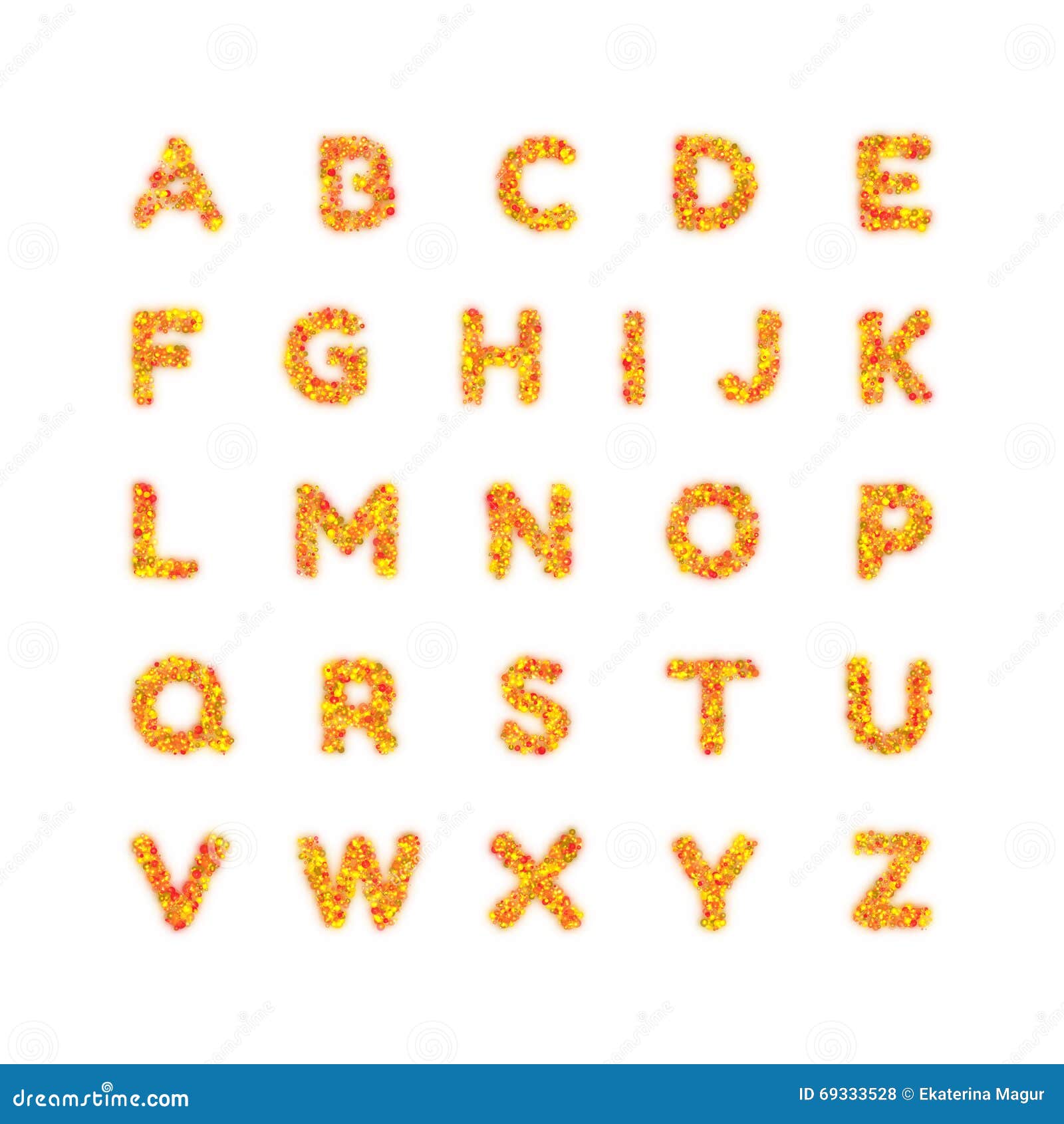 English Alphabet. Bright Font, Letters. Vector Illustration Stock ...