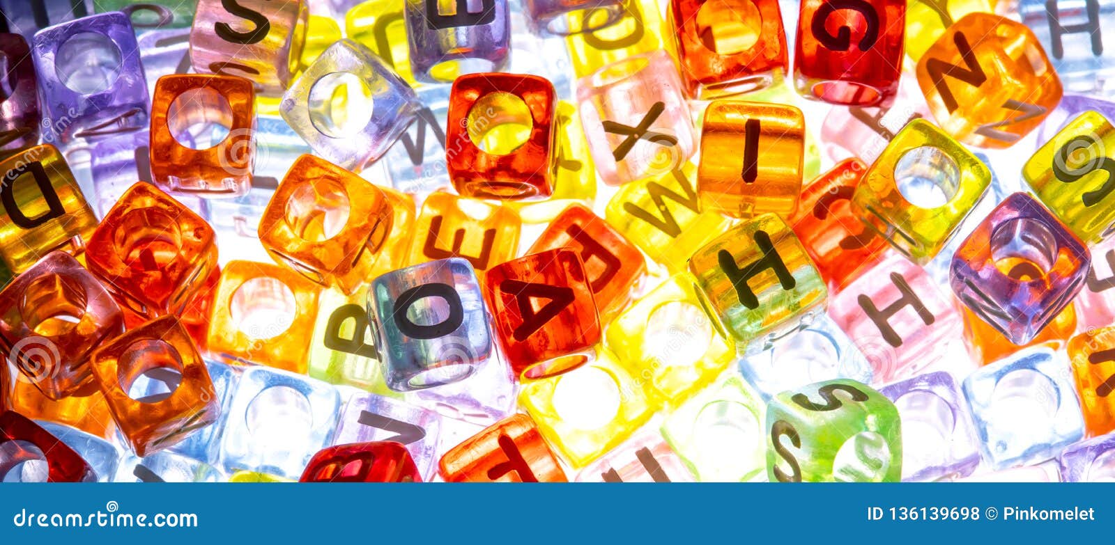 English Alphabet Cube As a Background Stock Photo - Image of block ...