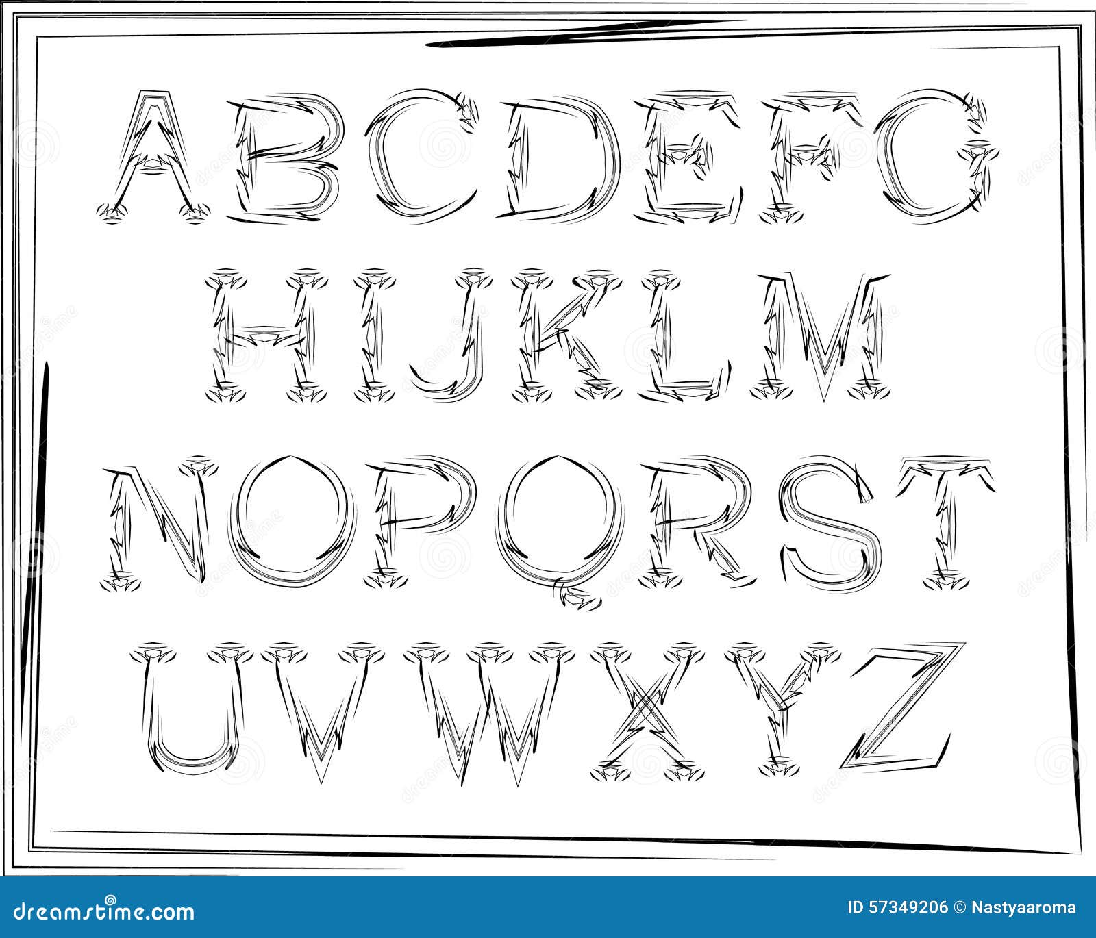 Alphabet Cursive Floral Stock Photography | CartoonDealer.com #14154662